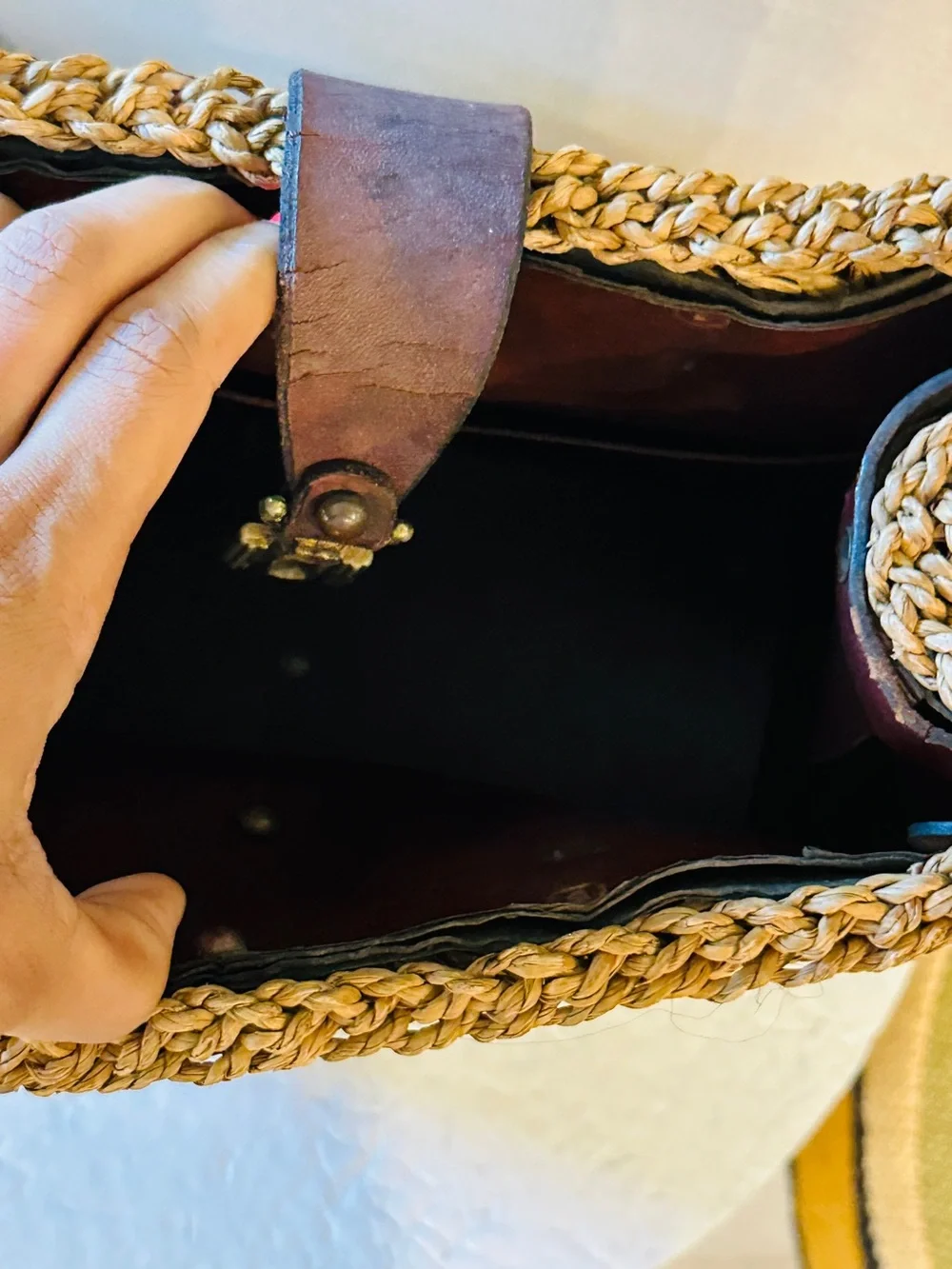 John Roman | Accents | Vintage John Roman Woven Basket Planter Magazine ...